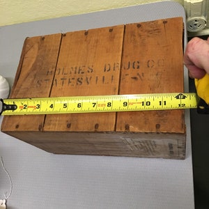 Antique Wood Shipping Crate Ammonia Aqua Holmes Drug Company - Etsy