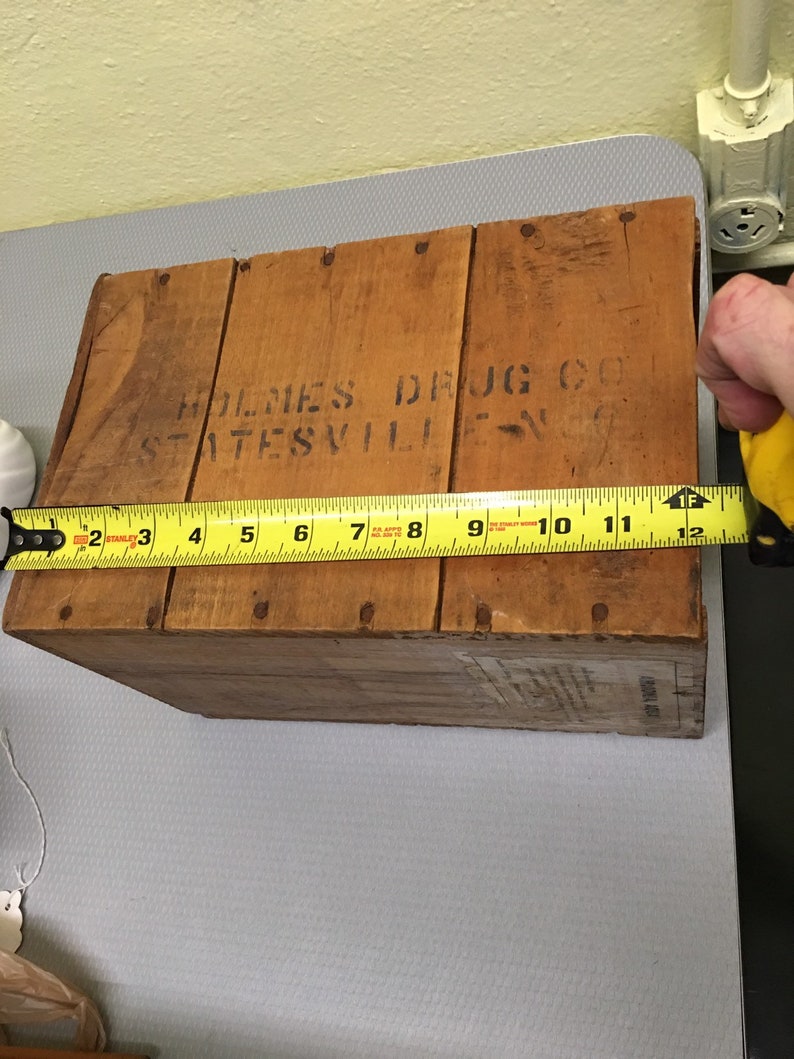 Antique Wood Shipping Crate Ammonia Aqua Holmes Drug Company - Etsy