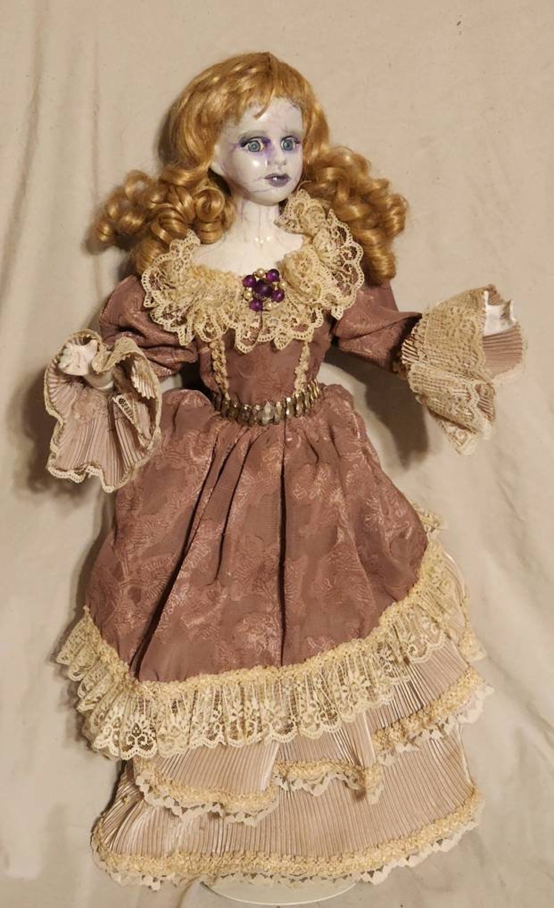 Victorian Gothic Horror Doll Halloween Living Dead OOAK Repainted ...