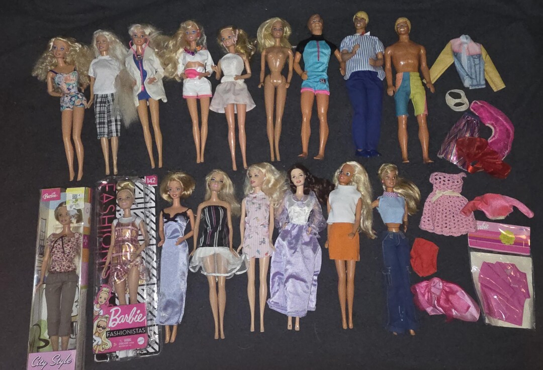 1990s 2000s Barbie Dolls and Clothes Lot of 17 - Etsy