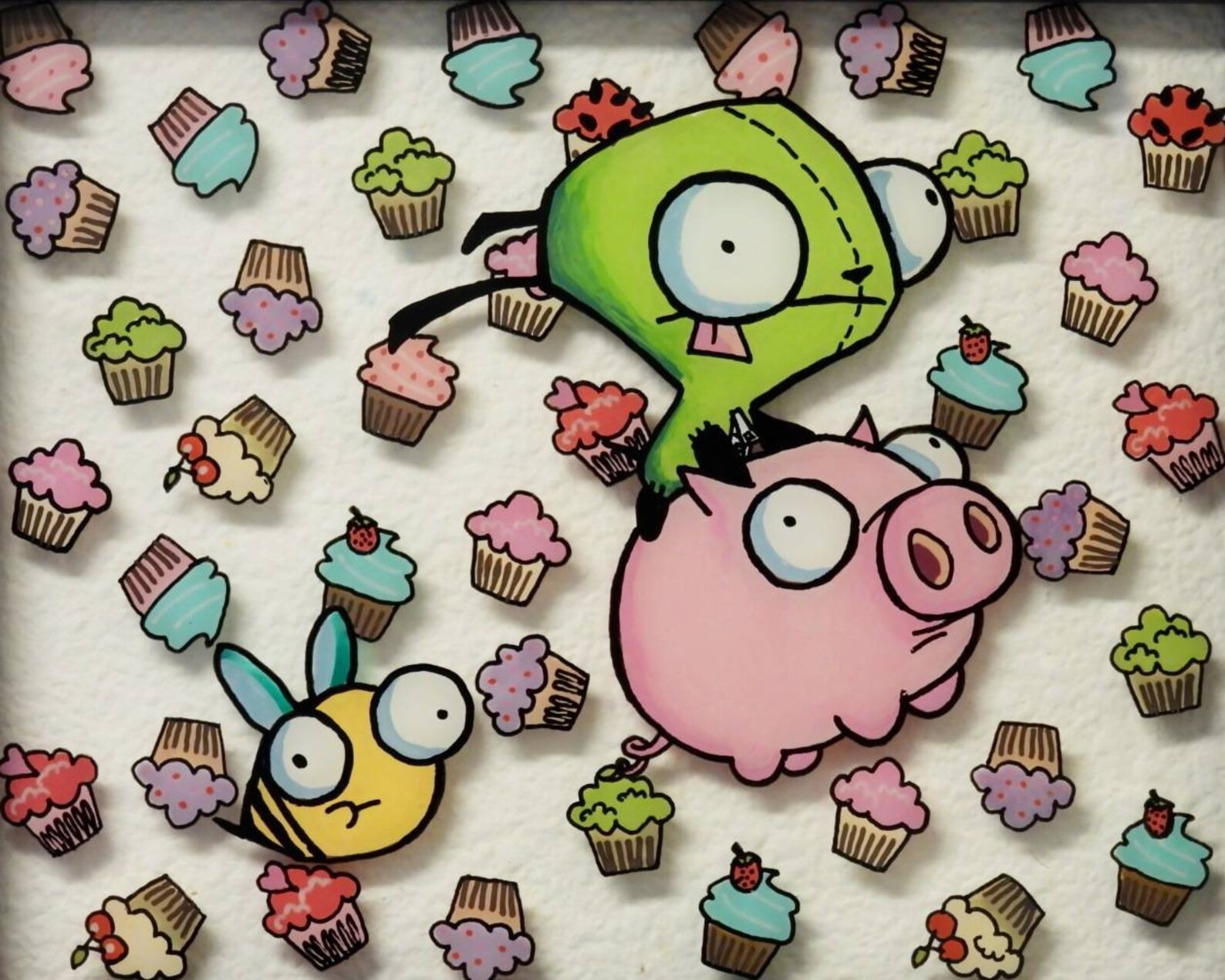 GIR Inspired Acrylic Artwork on Polished Glass - Etsy