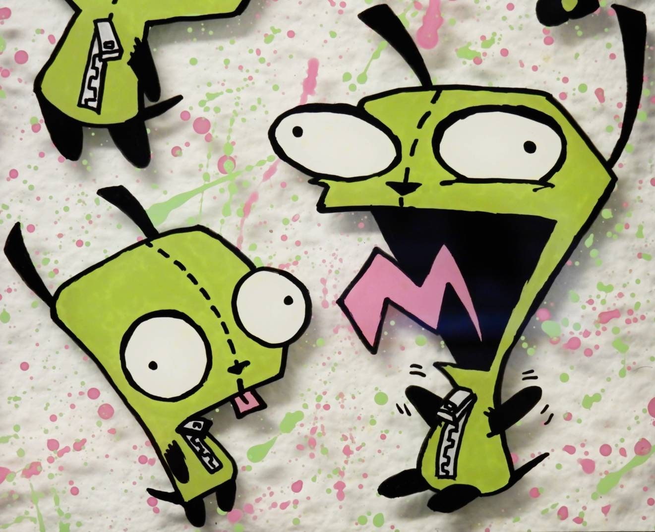 GIR Inspired Acrylic Artwork on Polished Glass - Etsy