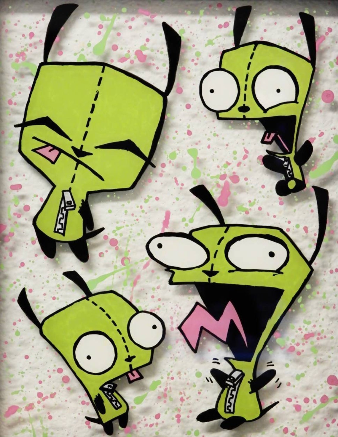 GIR Inspired Acrylic Artwork on Polished Glass - Etsy