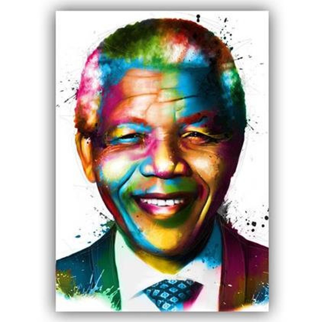 Nelson Mandela Print A3 Size Vintage Retro Decor Photo Poster - Etsy