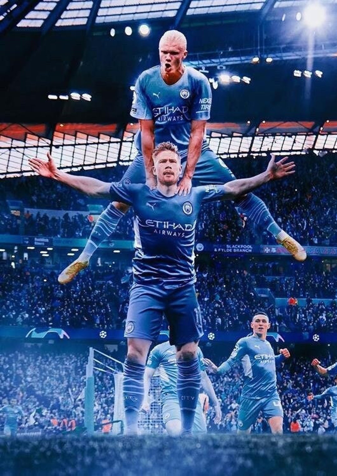 Erling Haaland CC5 Kevin De Bruyne Print Poster A3 Size - Etsy Hong Kong