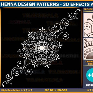 Henna Tattoo Svg Henna Png, Simple Henna, Tattoo Svg, Moroccan Henna ...