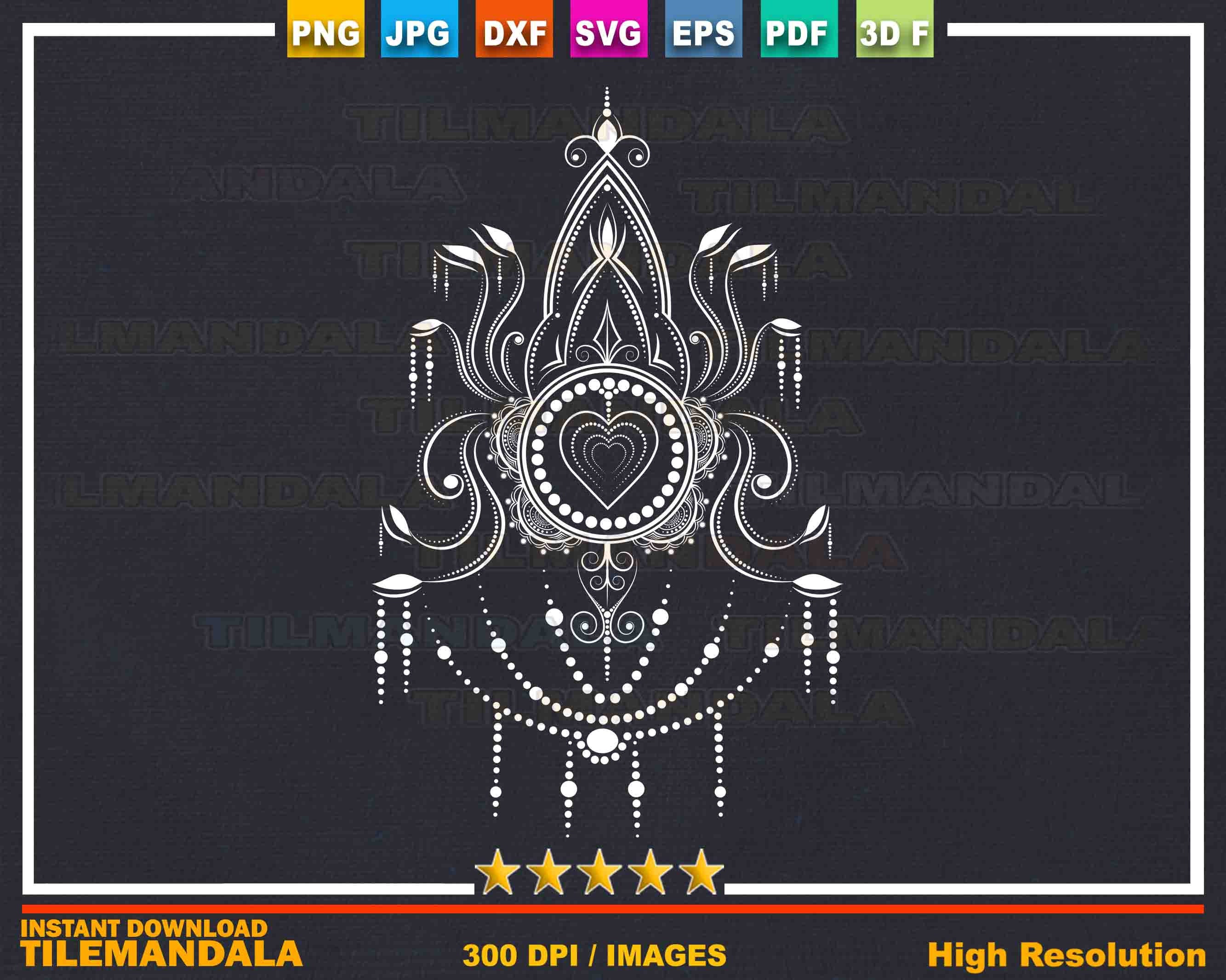 Henna Png, Henna Art Mandala, Tattoo Henna Png, Earrings Mandala Henna ...