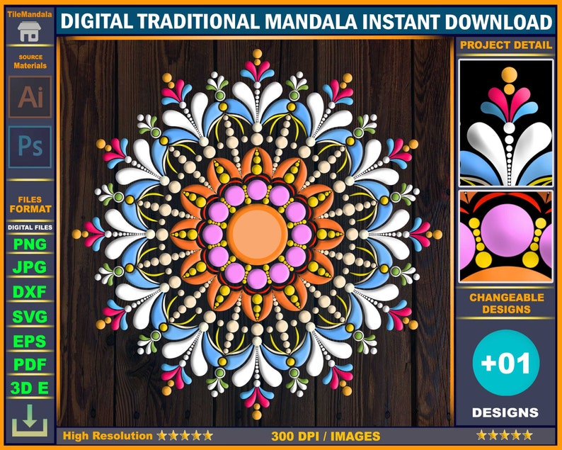 Henna SVG PNG Henna Design Svg Vector Files Digital Vector Meditation ...