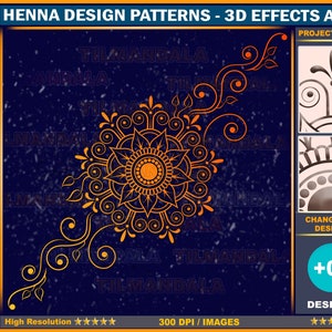 Henna Tattoo Svg Henna Png, Simple Henna, Tattoo Svg, Moroccan Henna ...