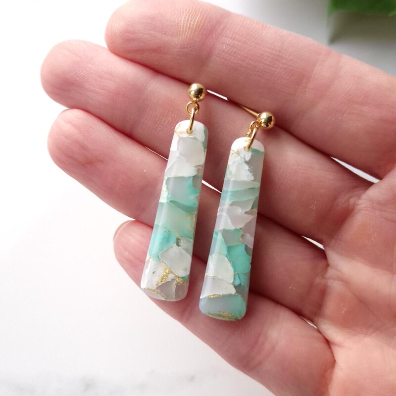 Marble Earrings - Etsy
