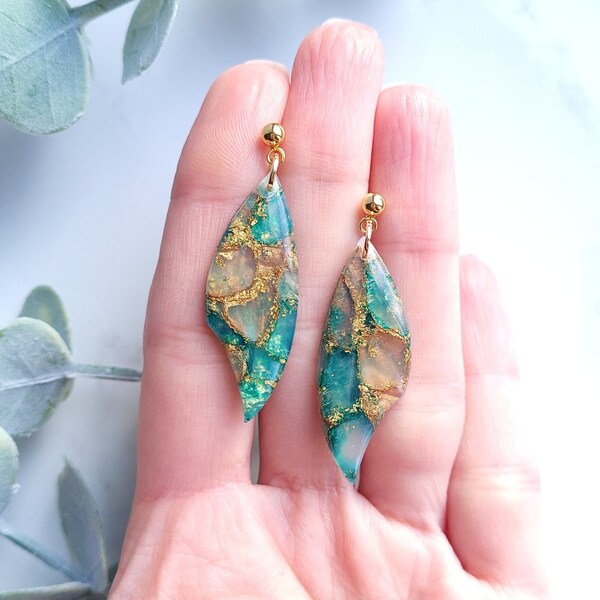 Marble Earrings - Etsy