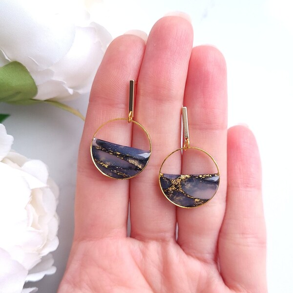 Marble Earrings - Etsy