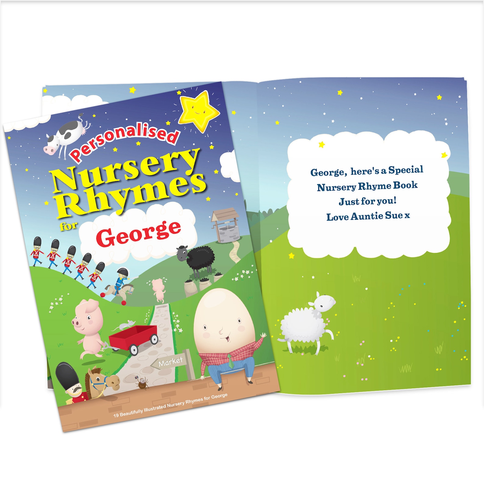 Personalised Nursery Rhyme Book - Personalised Gift for Children ...