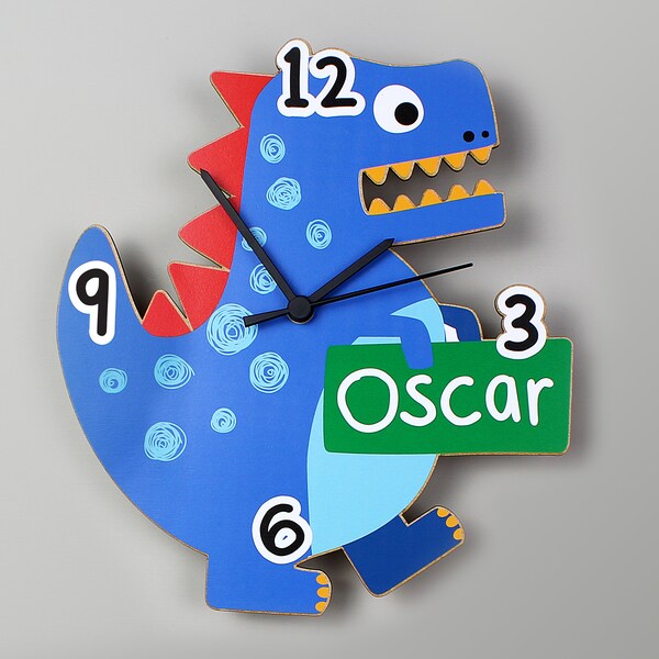 Dinosaur Wall Clock - Etsy