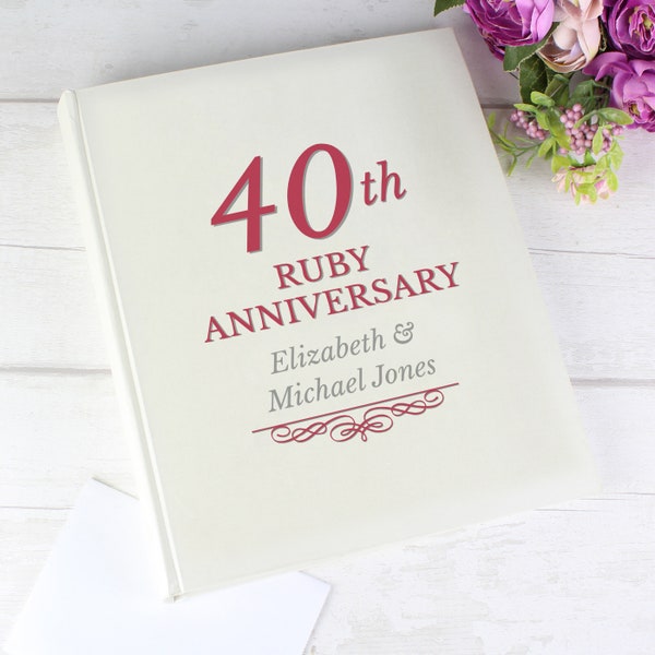 Ruby Wedding Gift - Etsy UK