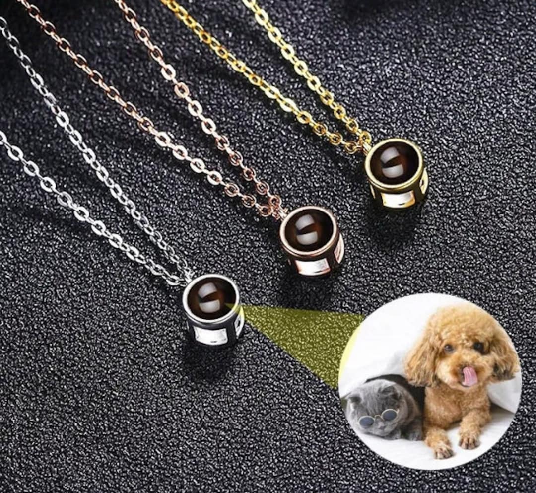 Personalised Bubble Projection Photo Necklace Customized Photo ...