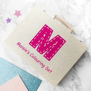 Personalised Children's Colouring in Set - Personalised Art Set ...