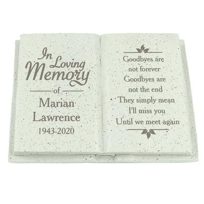 Personalised in Loving Memory Memorial Book Personalised | Etsy