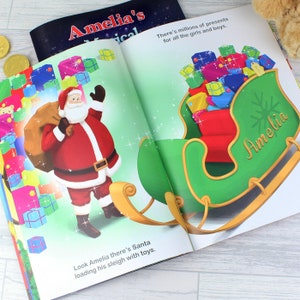 Personalised Magical Christmas Adventure Story Book Baby's First Xmas ...