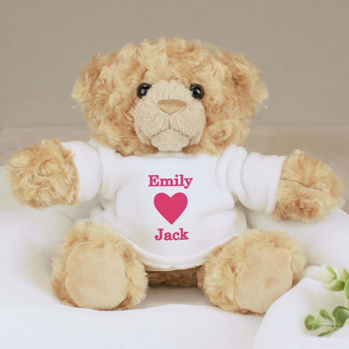 Personalised Love Heart Teddy Bear - Perfect Valentine's Day Gift ...