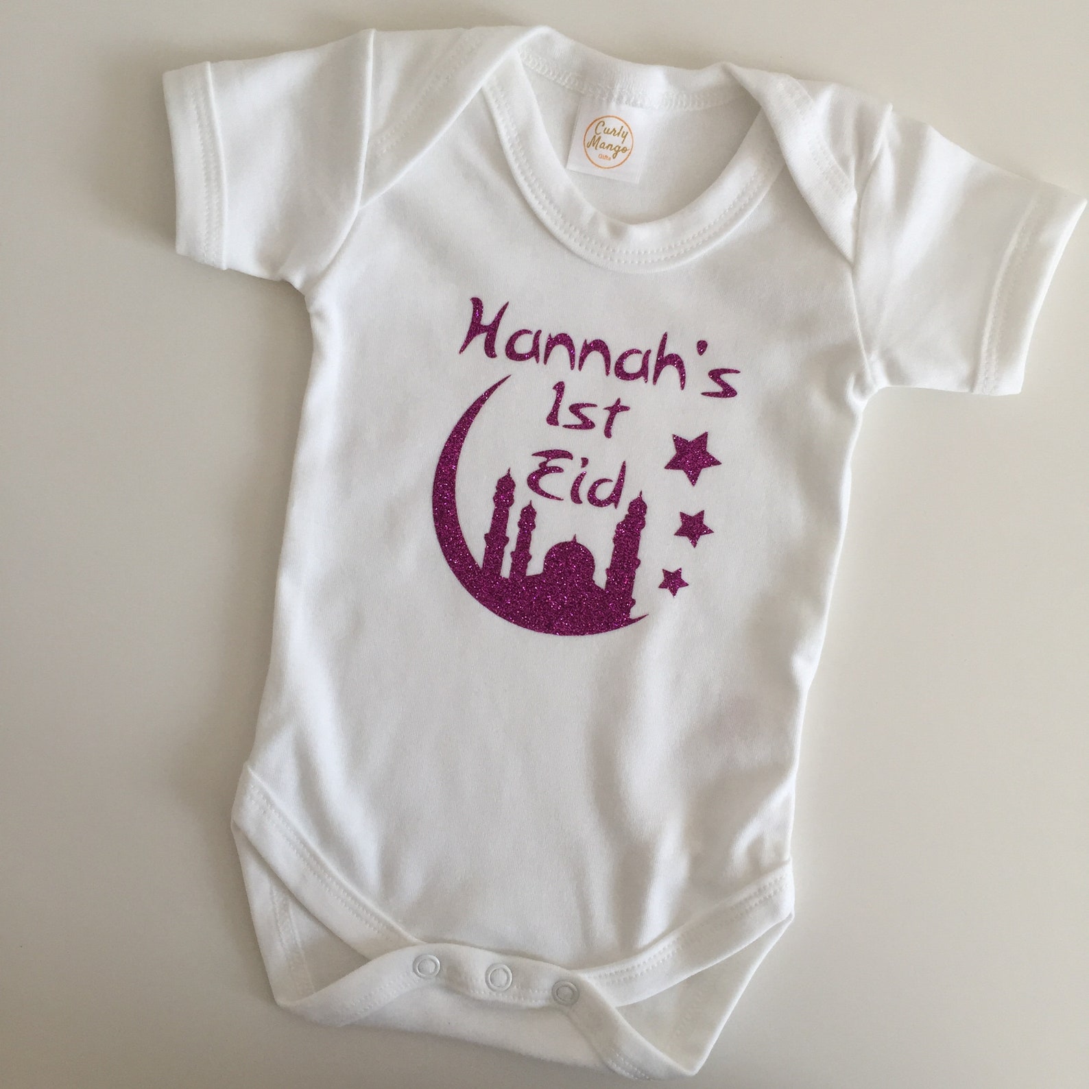 Personalised Eid Baby Vest or Babygrow - My First Eid - Baby's First ...
