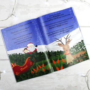 Personalised Boys It's Christmas Story Book Featuring Santa and His Elf ...