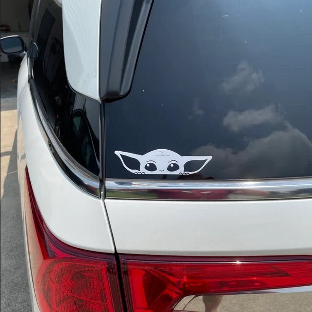 Baby Yoda Peeking Sticker, Tacoma, 4runner, FJ, GX, Etc. - Etsy