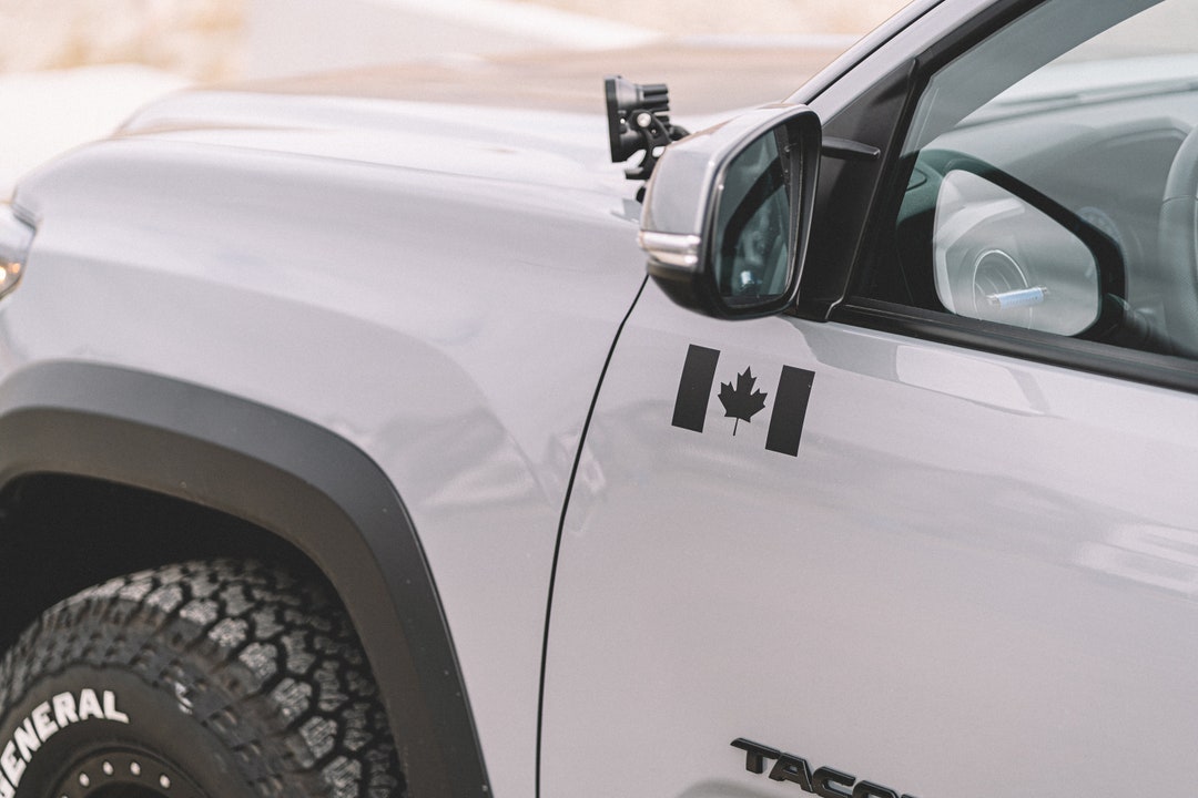 2 Pack - Canada Flag Decal, Door Sticker Canada, Tacoma, 4runner, FJ ...