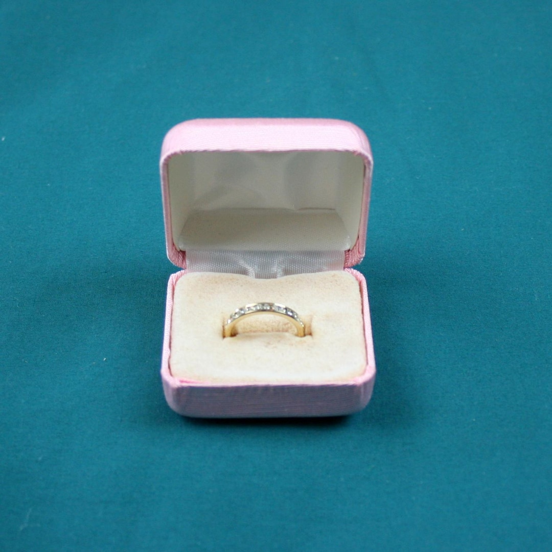 Ring Presentation Box Vintage Pink Engagement Wedding - Etsy