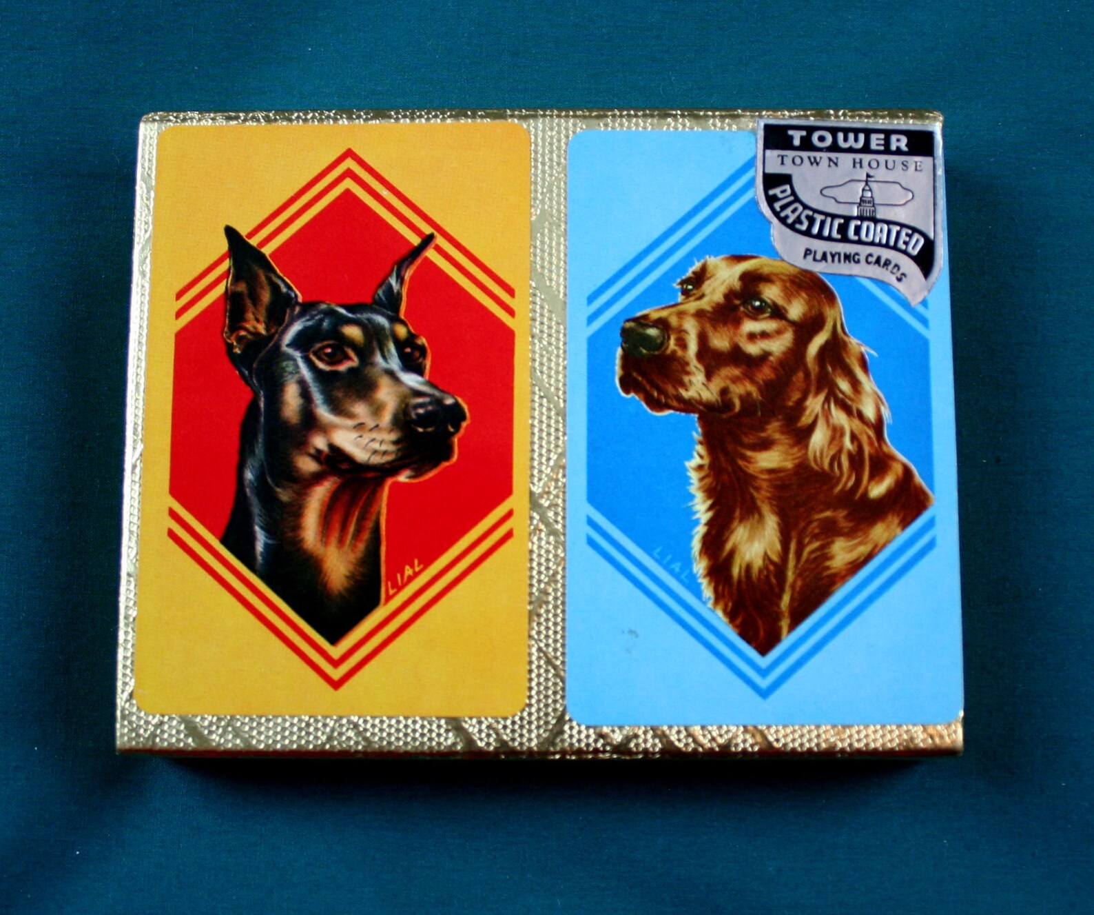 Double Deck Dog Playing Cards Doberman Irish Setter Retriever - Etsy