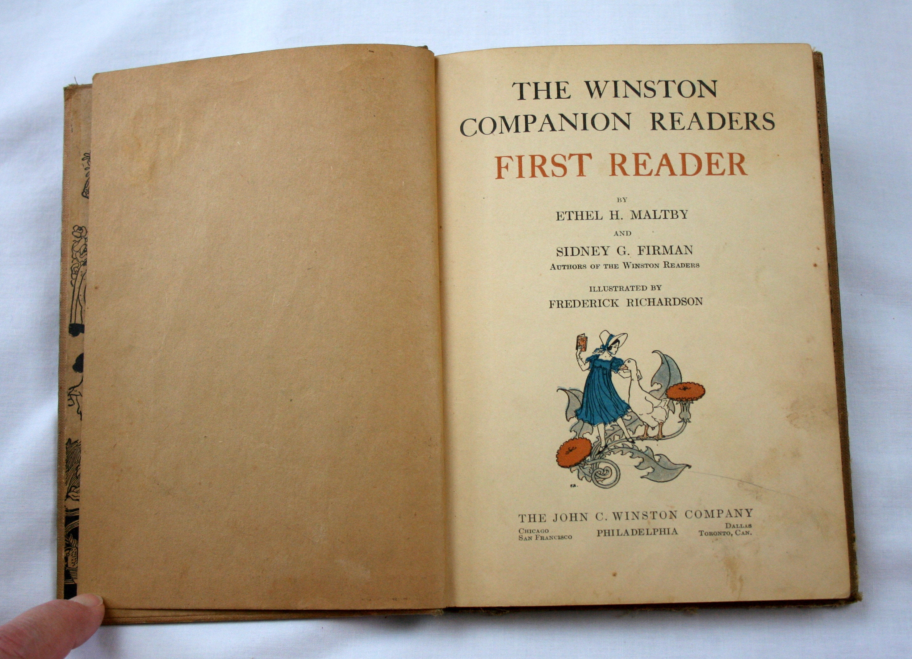 Antique Childrens Book Winston Companion Readers 1923 First - Etsy