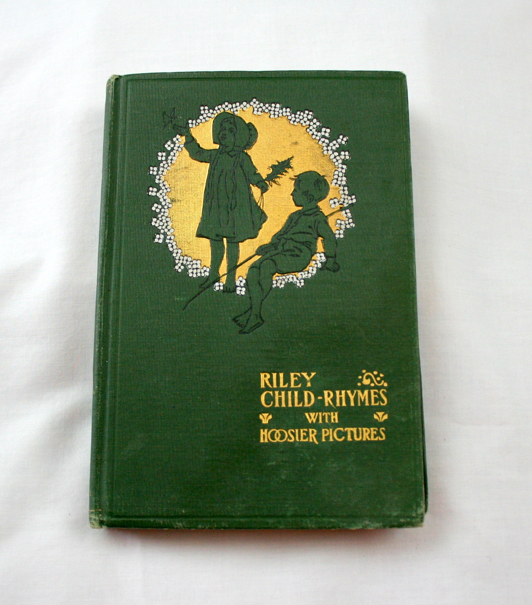 Antique Book Riley Child Rhymes Hoosier Pictures 1905 James W - Etsy