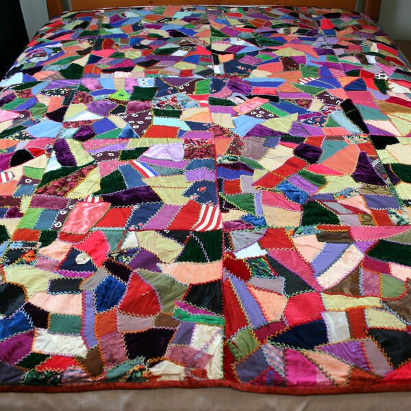 Velvet Patchwork Quilt - Etsy