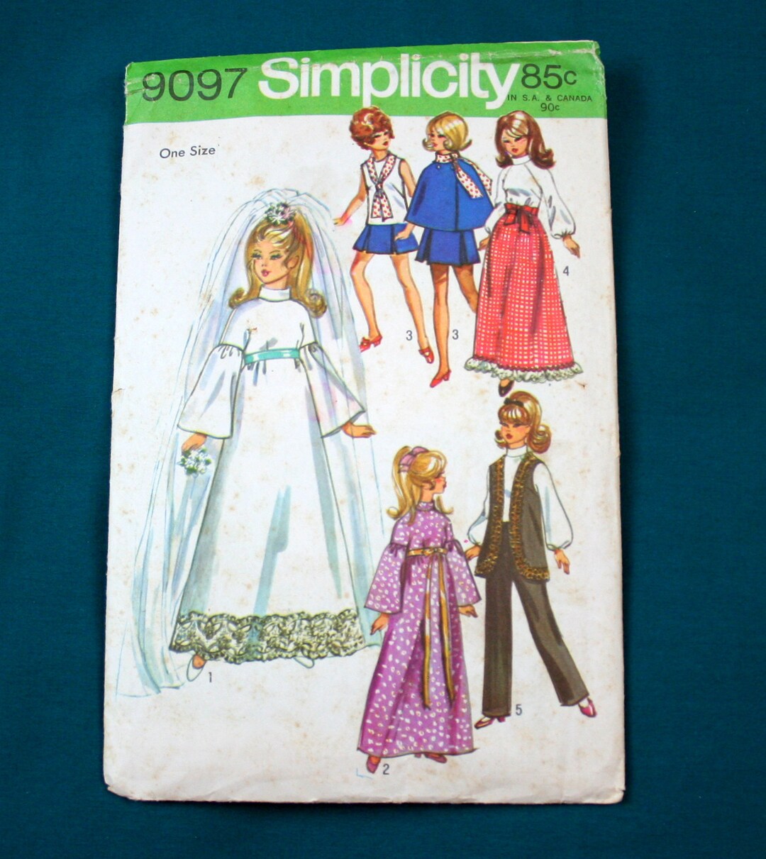Simplicity 9097 Doll Clothes Pattern Barbie 11 1/2 Inch - Etsy