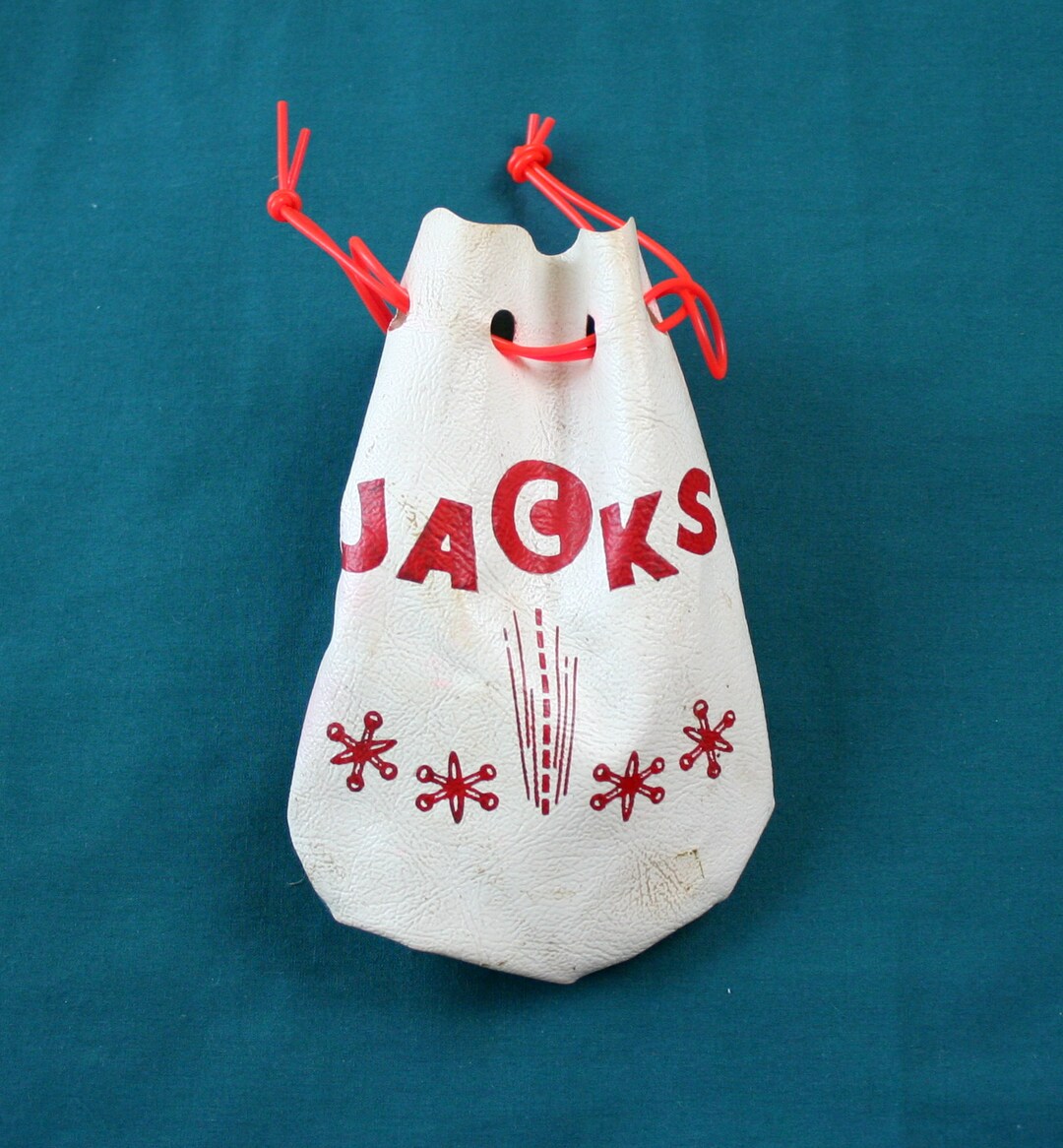 Vintage Jacks Game Pouch Ball Midcentury Toy - Etsy
