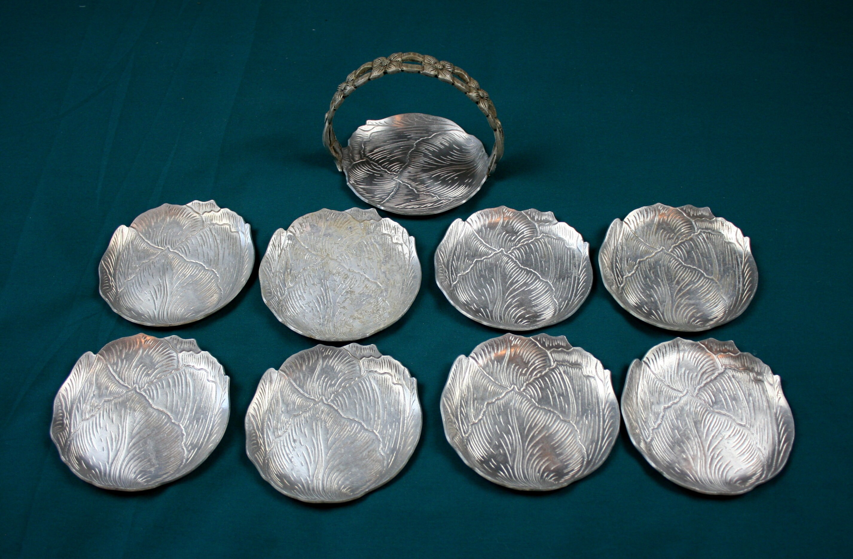 Coaster Set Hammered Metal Rodney Kent Mid Century MCM - Etsy