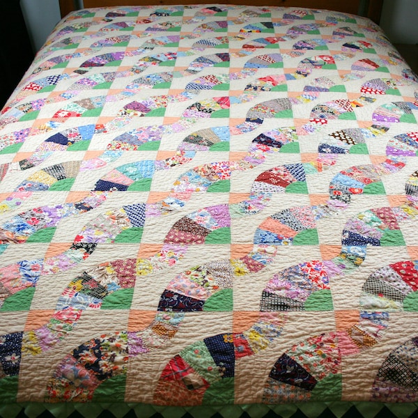 Vintage Fan Quilt - Etsy