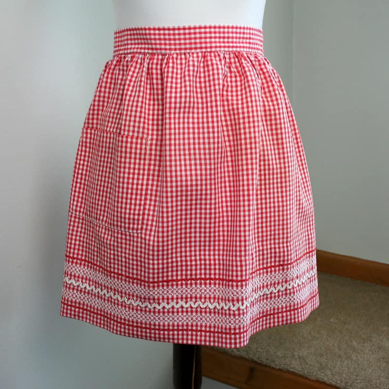 Red Gingham Apron - Etsy