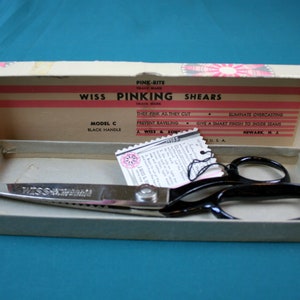 Vintage Wiss Pinking Shears Model C Box Instructions Tag - Etsy