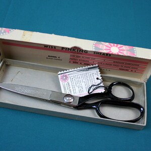 Vintage Wiss Pinking Shears Model C Box Instructions Tag - Etsy