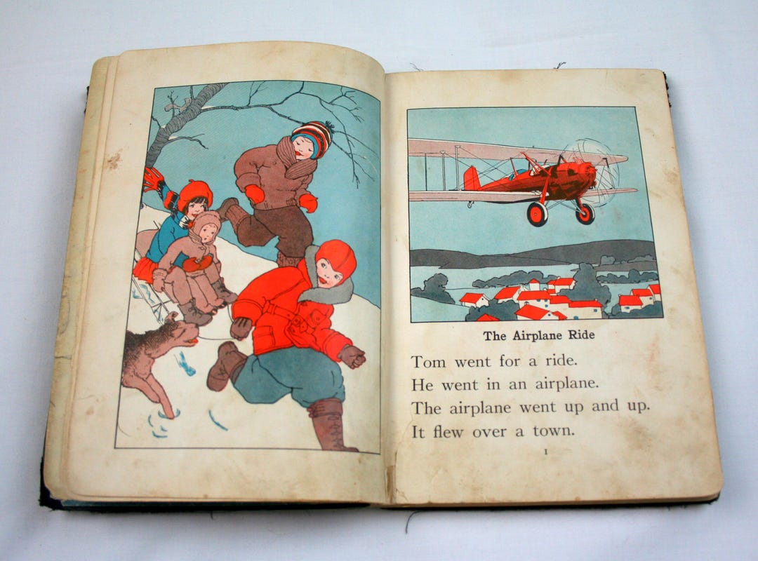 Webster First Reader School Book Vintage 1st Grade - Etsy