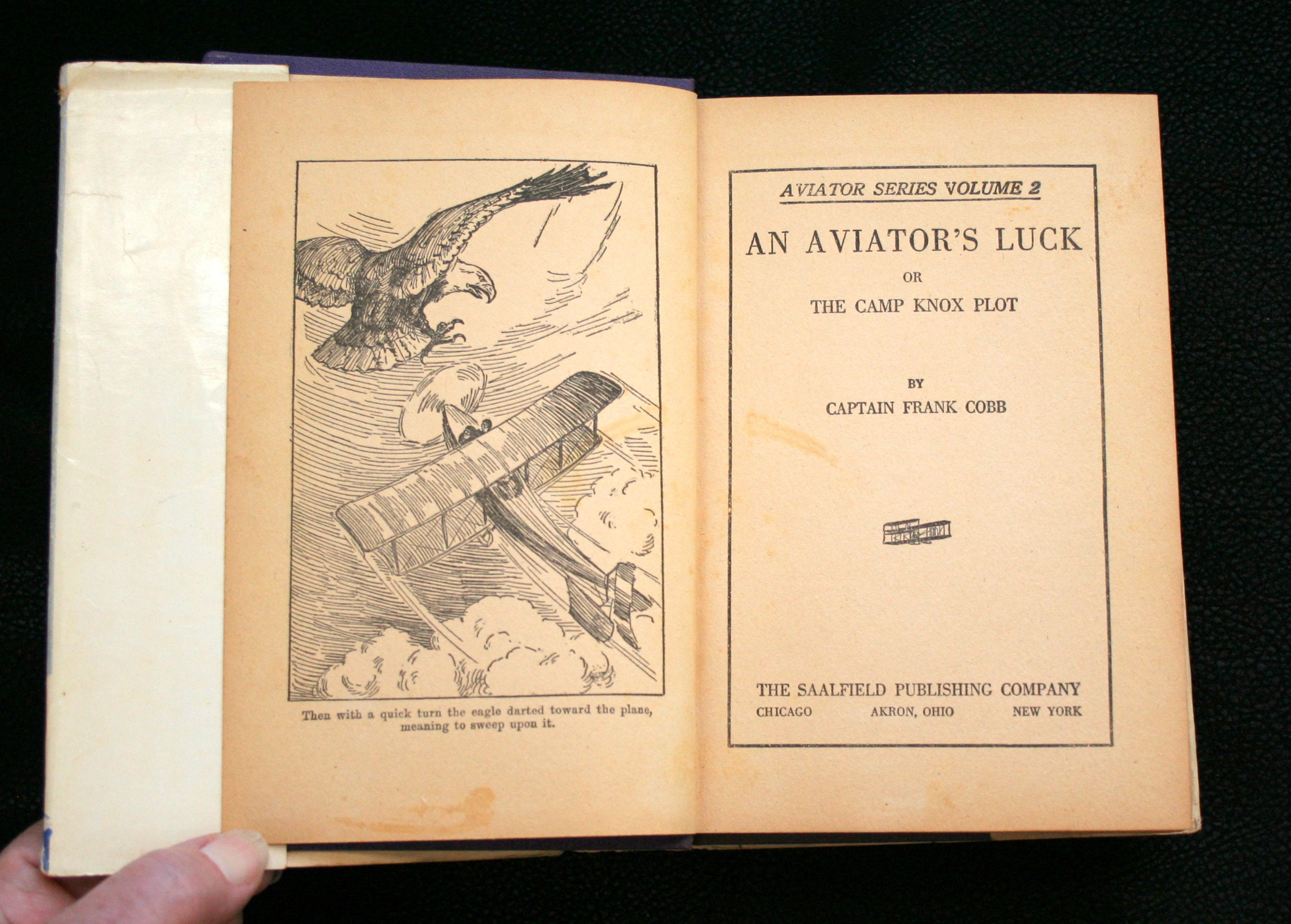 Aviators Luck Frank Cobb 1927 Aviator Series Antique Book Dust - Etsy
