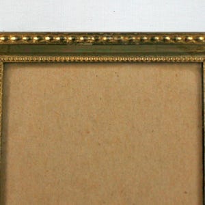 Small Picture Frame Gold Metal Embossed With Glass 2 X 3 Photo Holder ...