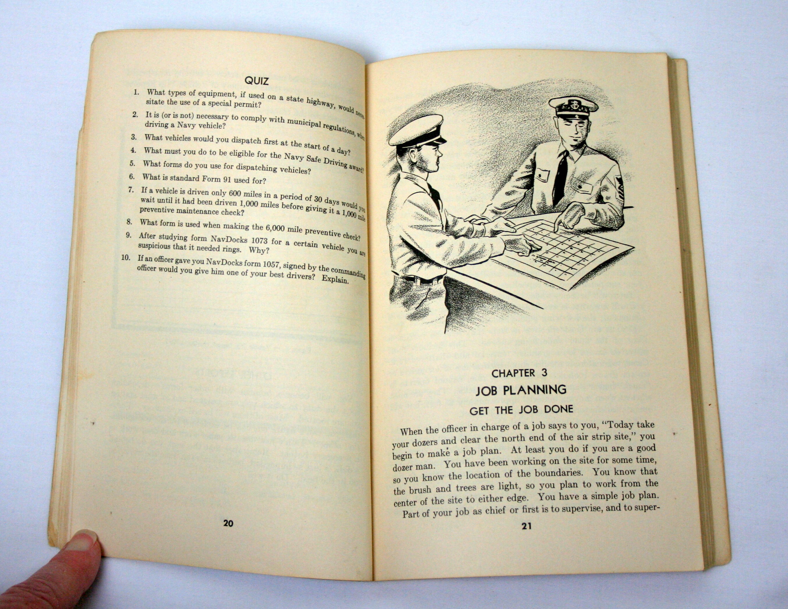 Navy Training Book WWII Driver 1 Chief 1949 United States - Etsy