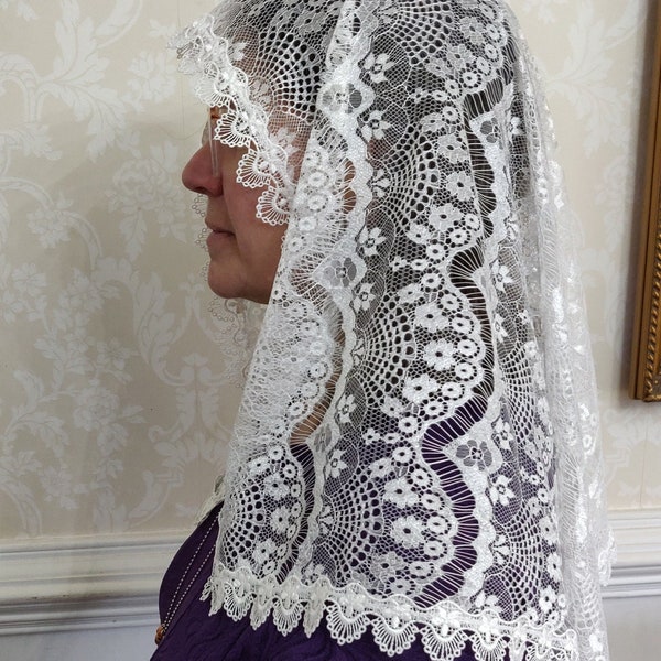 Lace Chapel Veil - Etsy
