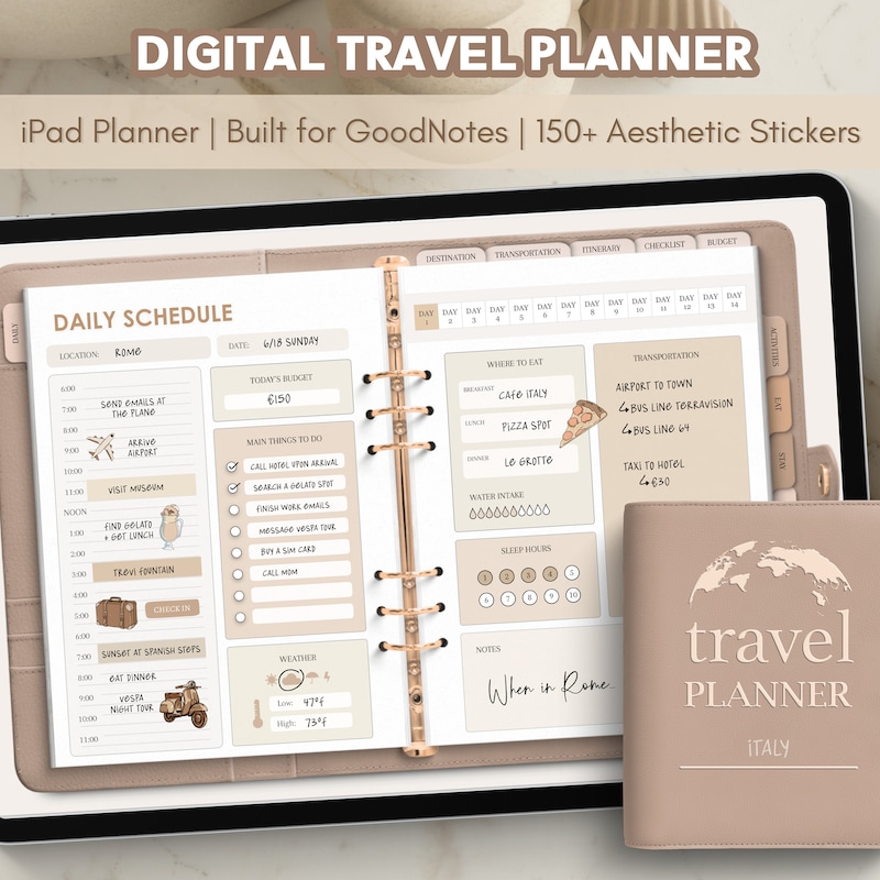 Travel Tab for Planner - Etsy