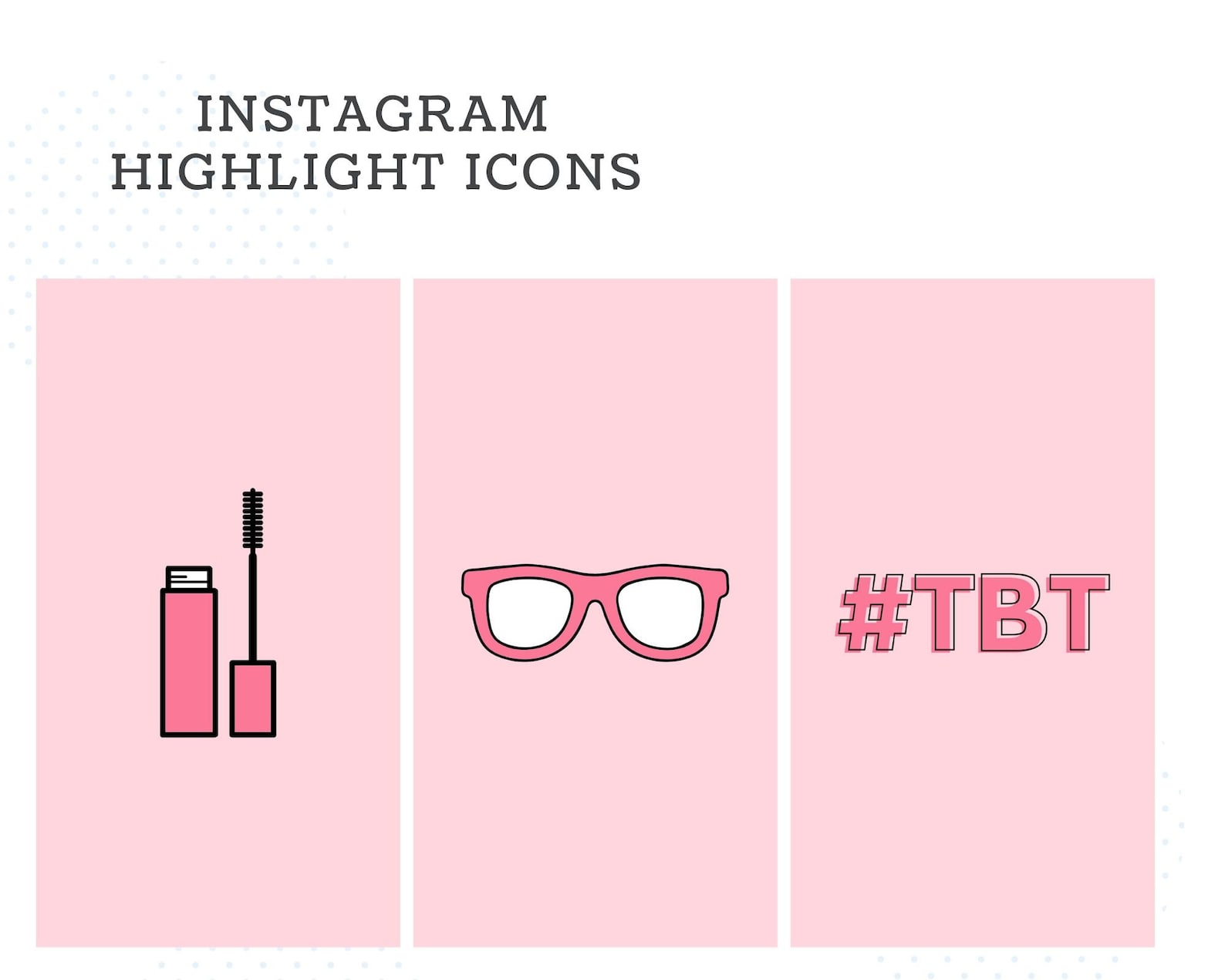 Pretty Light Pink Instagram Highlight Covers | Hot Pink Girly Instagram ...