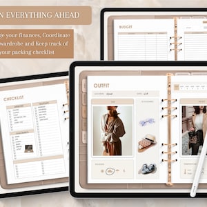 Digital Travel Planner Goodnotes, Realistic iPad Travel Planner ...
