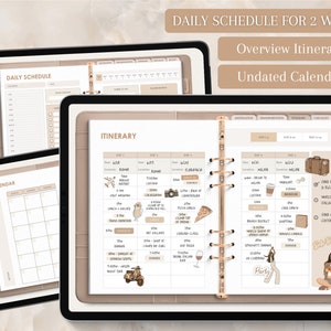Digital Travel Planner Goodnotes Realistic iPad Travel - Etsy