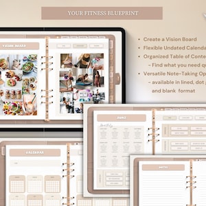 Digital Fitness Planner for iPad Goodnotes | Digital Weight Loss ...